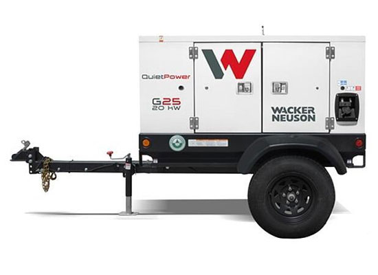 Wacker Neuson G25 Mobile Generator - Savage Equipment Leasing & Sales
